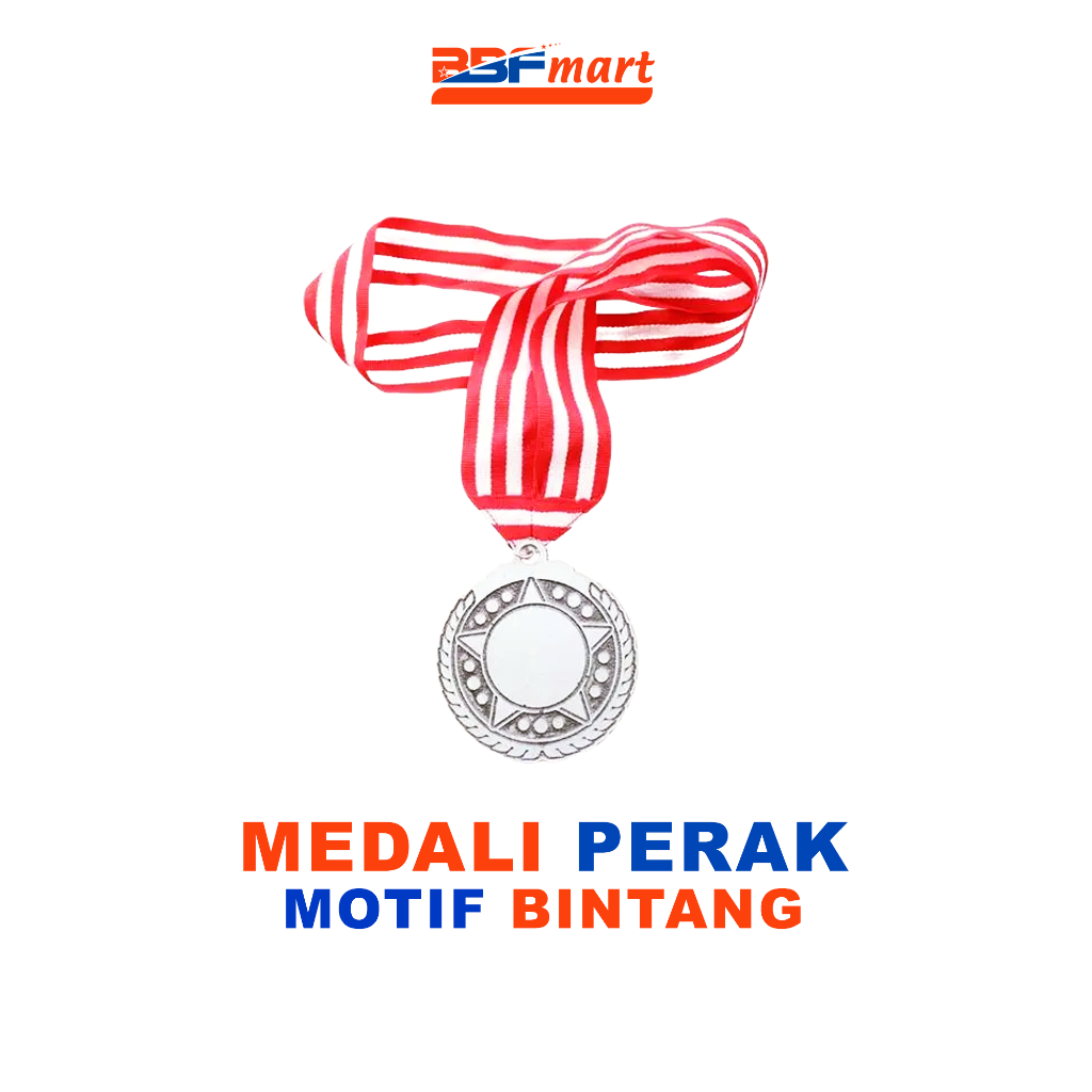 Jual Medali Wisuda Kalung Mendali Kelulusan Lomba Warna Perak Silver ...