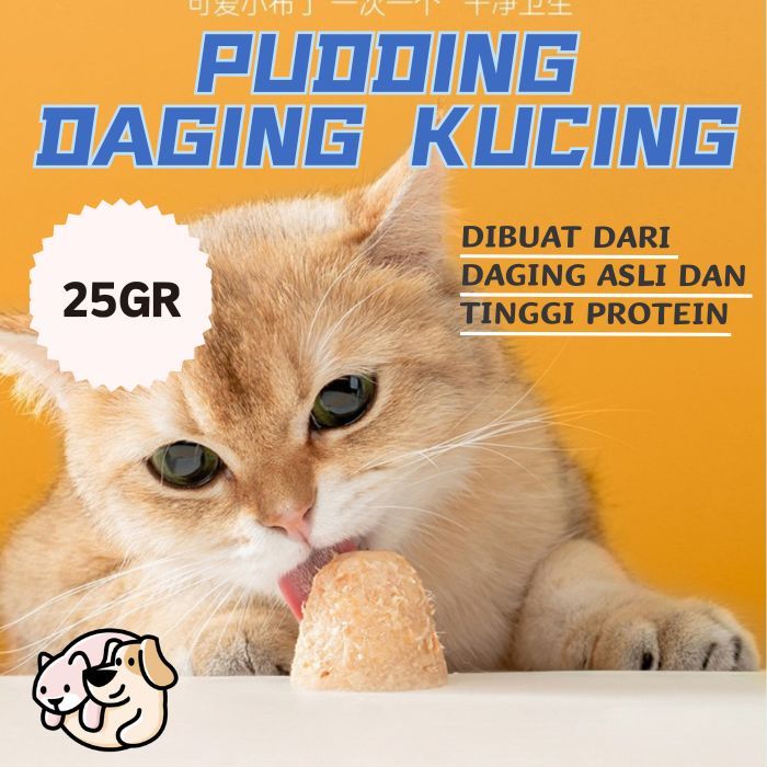 Jual Makanan Kucing Pudding Susu dan Daging Tinggi Protein 25gr ...