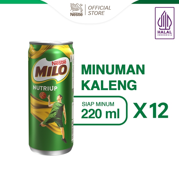 Jual MILO ACTIV-GO Nutri Up Kaleng 220ml x 12pcs | Shopee Indonesia