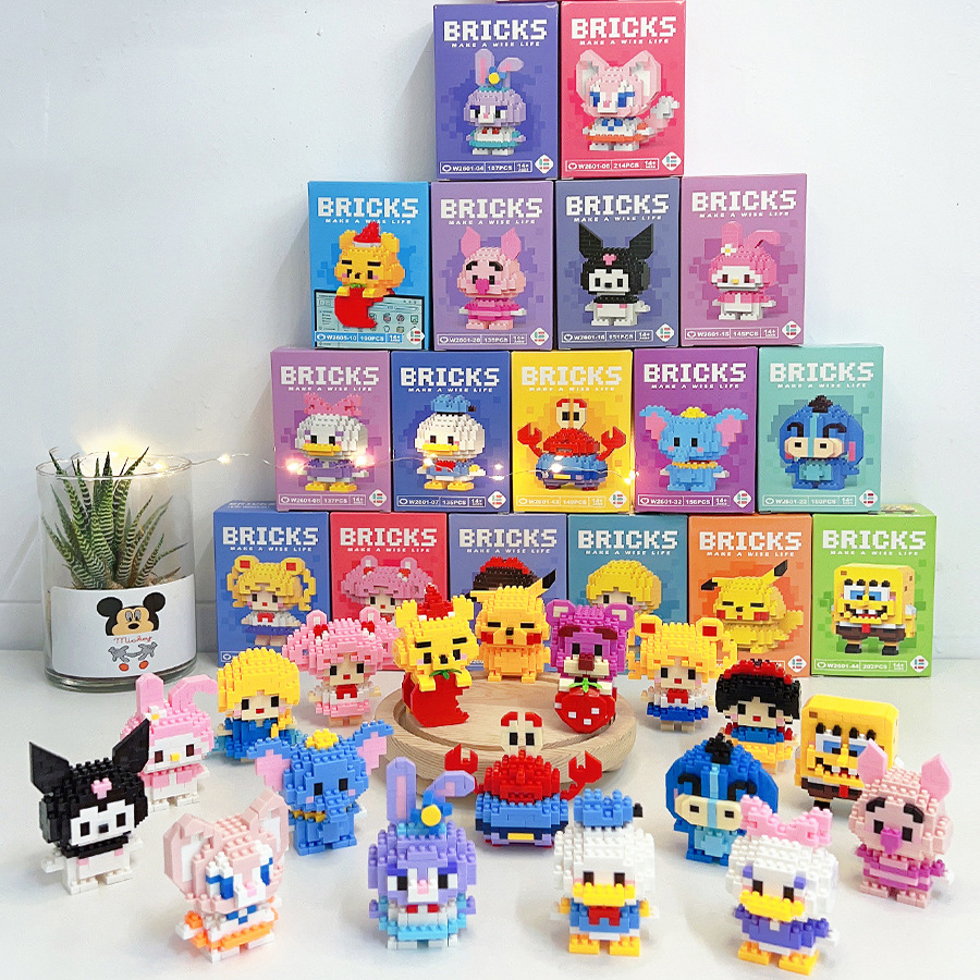 Jual Bricks Mini Building Block Nano Block Kartun Model Karakter Mini ...