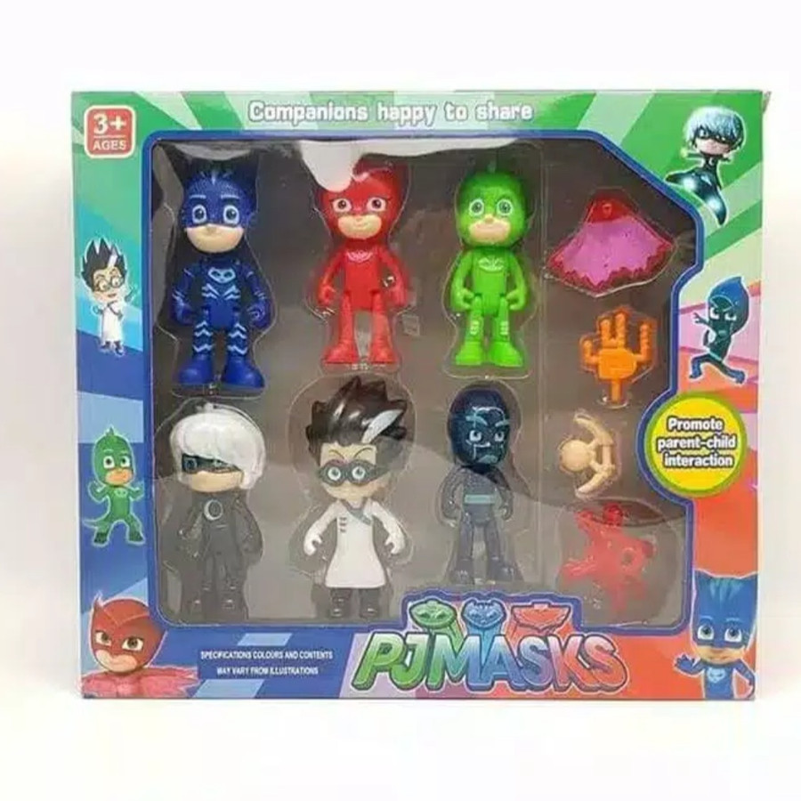 Jual Figure Catboy Gecko Owlette Dengan Kemasan / Topper Cake Isi 6 pcs ...