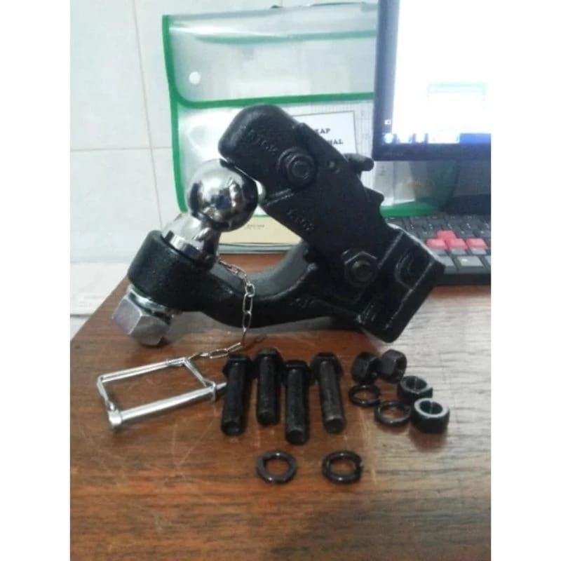 Jual PINTLE HOOK 8 TON + HITCH BALL BOPEL TOWING BOLA 2 INCH | Shopee ...