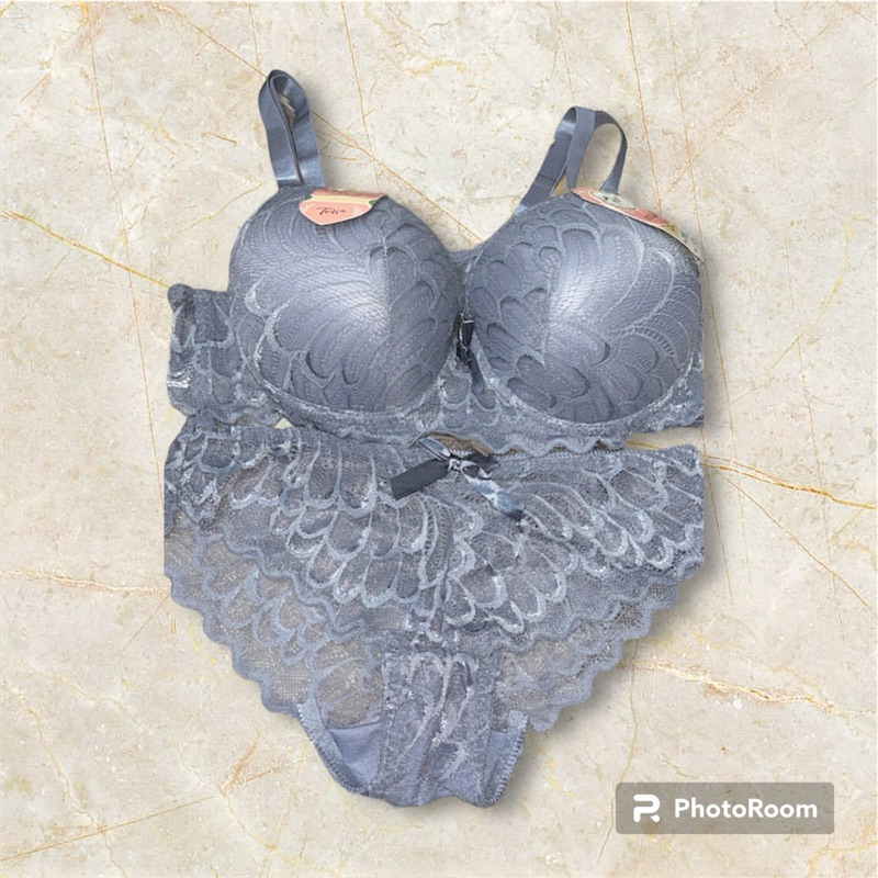 Jual BRA SET CD SEKSI RENDA CUP B BUSA TEBAL | Shopee Indonesia