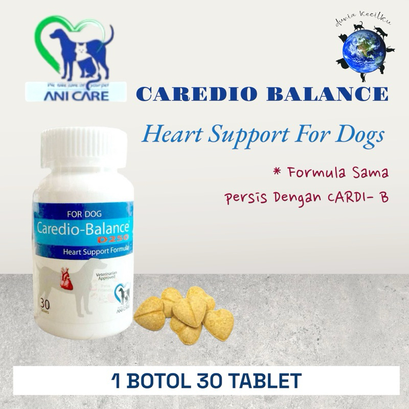 Jual Caredio Balance Tablet Heart Support For Dogs - Vitamin Jantung ...