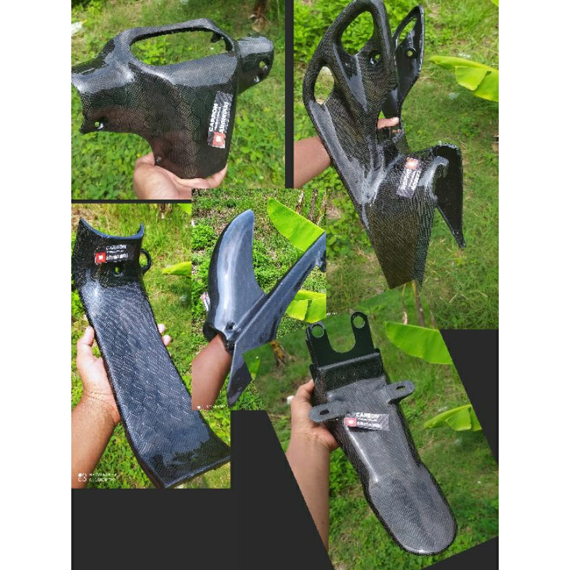Jual Body kasar Yamaha 125zr Karbon kevlar asli | Shopee Indonesia