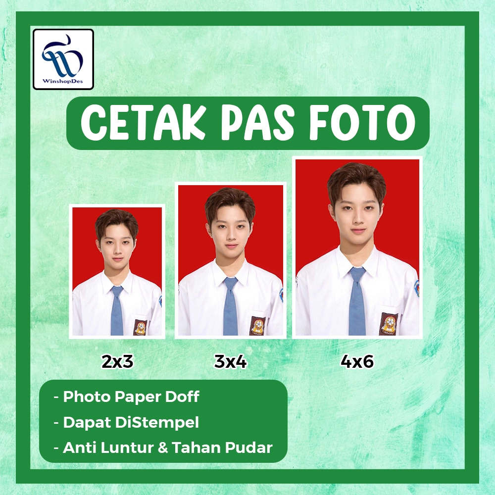 Jual Paket Cetak Pas Foto Lab 2x3 3x4 4x6 | Shopee Indonesia