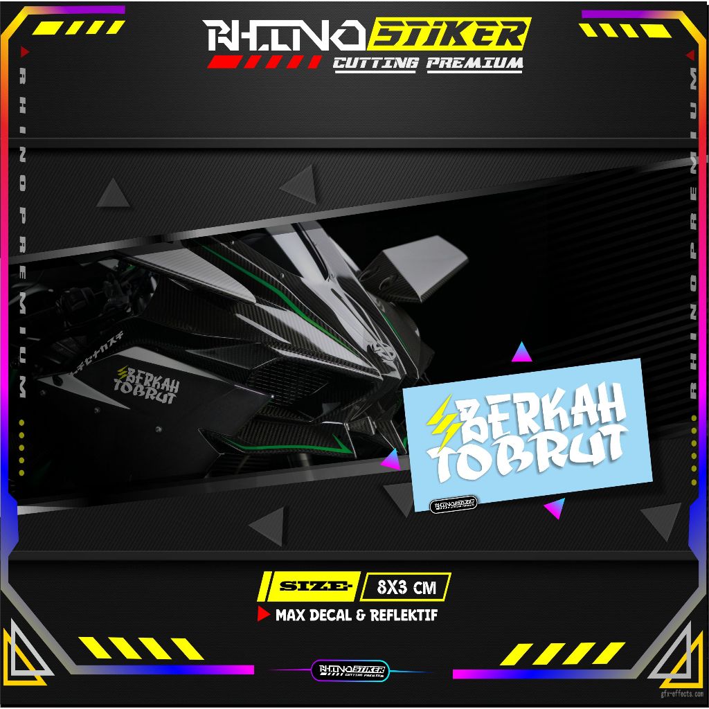 Jual Stiker Berkah Tobrut V2 Stiker Cutting | Shopee Indonesia