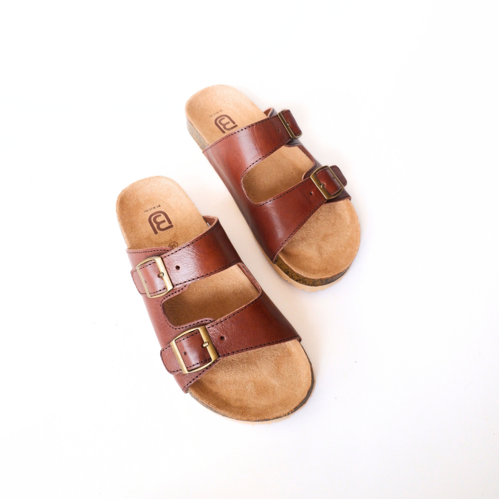 Jual Sandal Wanita Kulit Asli | BU by BUCINI ADNE Sandal Slop Kasual ...