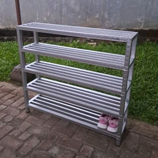 Jual Rak Sepatu Besi Baja Ringan Tingkat 5 Panjang 100cm | Shopee Indonesia