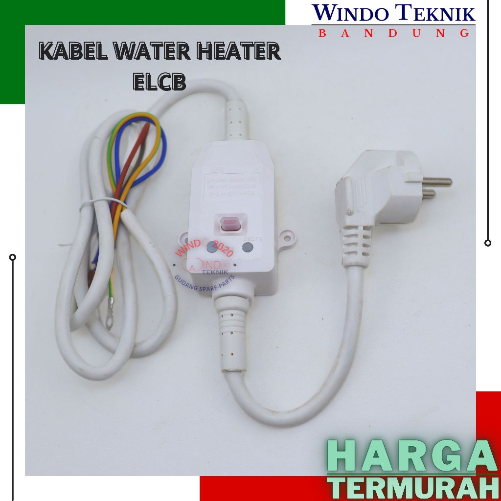 Jual KABEL WATER HEATER ELCB PENGAMAN ANTI KONTAK WATER HEATER MULTI ...