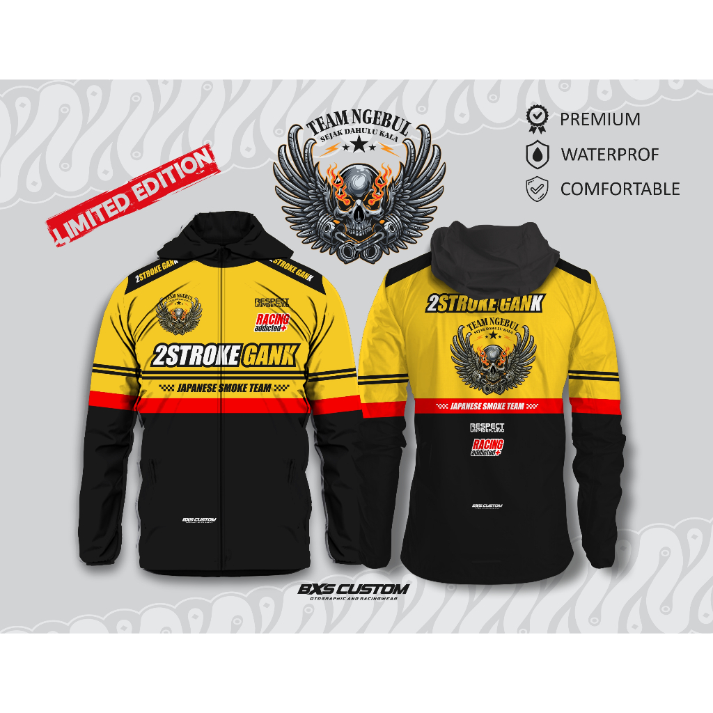 Jual JAKET 2STROKE GANK TOURING SUNMORI WATERPROOF JACKET 2TAK / TWO ...