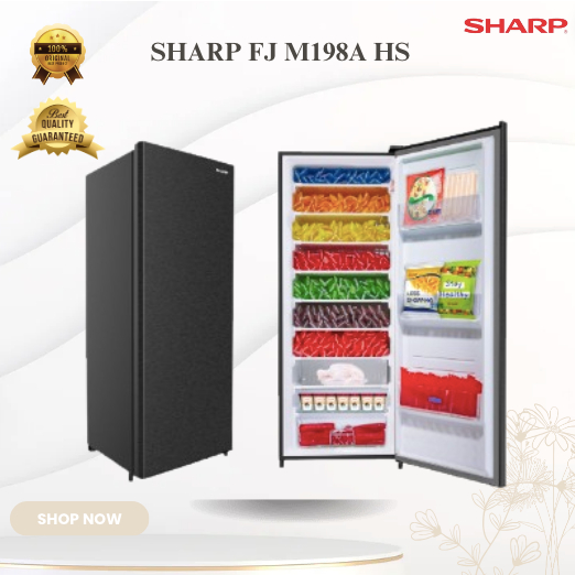 Jual SHARP Standing Freezer 8 Rak FJ M198A HS 185L/ FJ-M198AHS / FJ ...