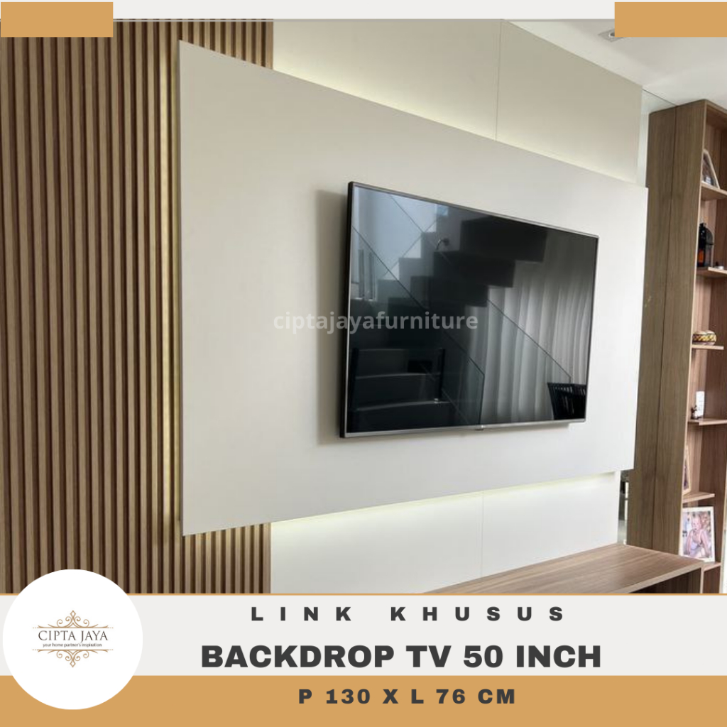 Jual Cipta Jaya - Backdrop tv buffet bufet rak Tempat Tatakan Tv ...