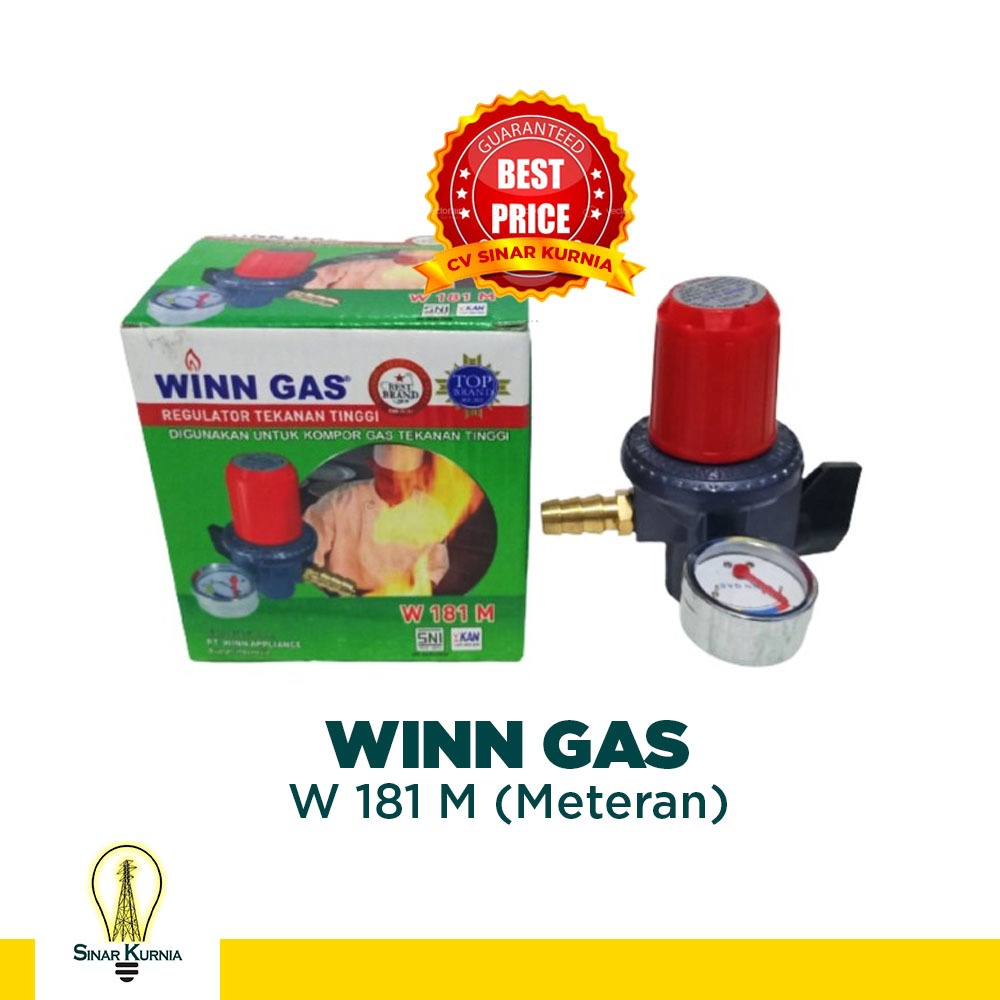 Jual Regulator WINN GAS W 181 M (Pakai Meter) High Pressure | SNI ...