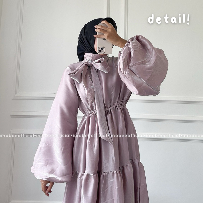 Jual THUMBELINA SHIMMER DRESS // DRESS GAMIS COTTON SHIMMER LENGAN ...