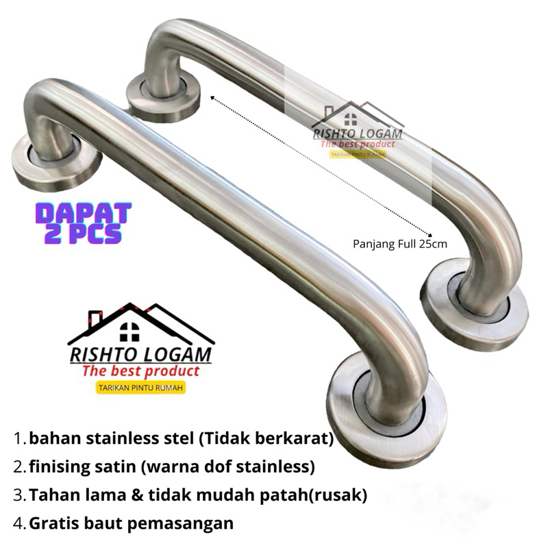 Jual Pull Handle Garasi stainless sabit gagang pintu bulat kunci pintu ...