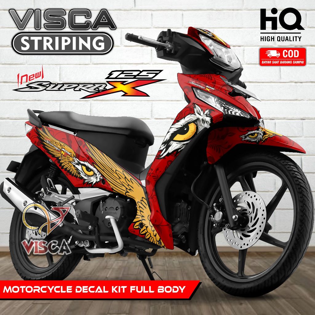 Jual Decal Supra X 125 Fi New Full Body - Stiker Motor Supra X 125 Fi ...