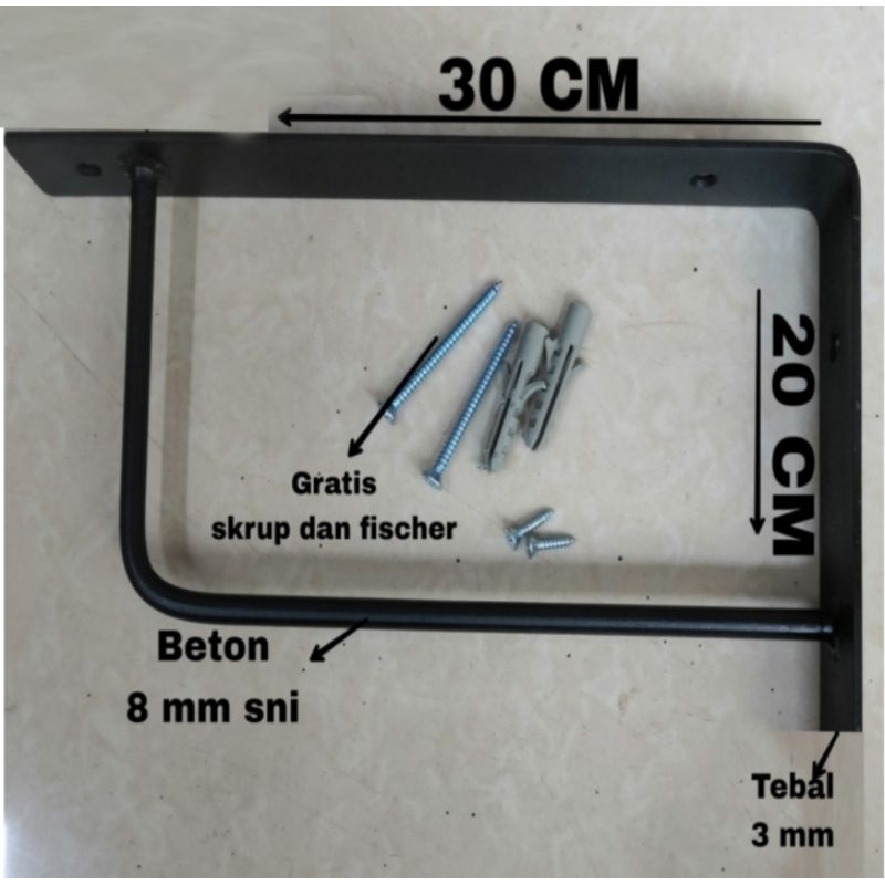 Jual Siku rak dinding beton kotak (1set/2pcs) | Shopee Indonesia