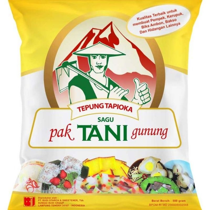 Jual Tepung Tapioka / Tepung Sagu Pak Tani Gunung 500gram | Shopee ...