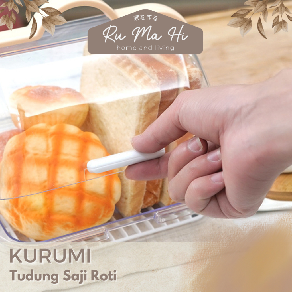 Jual RUMAHI -KURUMI Penyimpanan Kue Dan Roti Minimalis Nampan Tutup ...