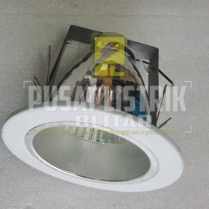 Jual Downlight Plafond ukuran 2,5 inch 2 kaki Putih fitting lampu ...