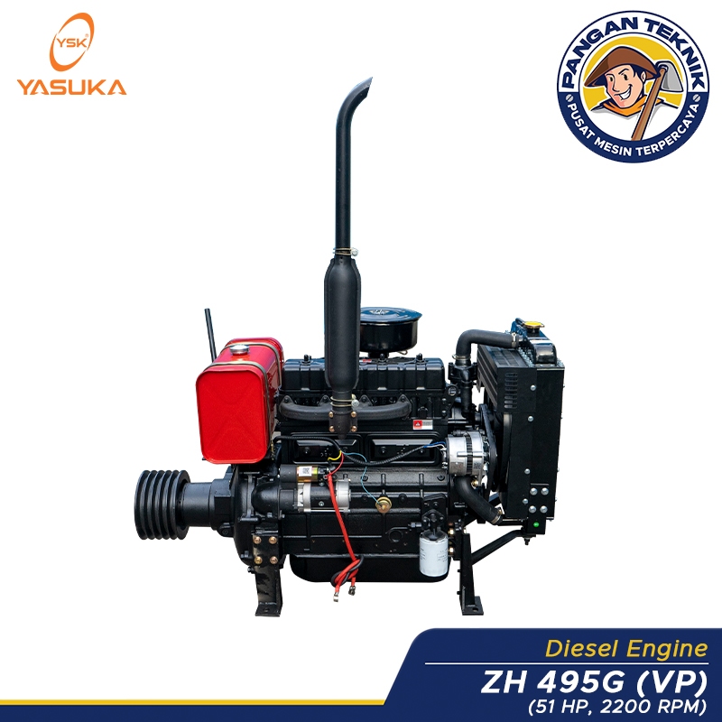 Jual MESIN DIESEL 4 CYLINDER ZH 495G (VP) 51 PK | Shopee Indonesia