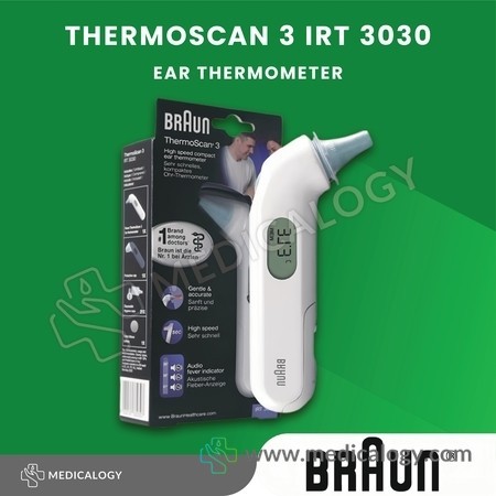 Jual Braun ThermoScan 3 IRT 3030 / Termometer Telinga | Shopee Indonesia