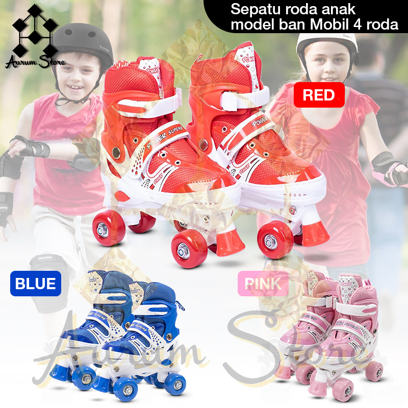 Jual Sepatu Roda Pemula Model Bajaj Mobil POWER SUPERB Sepatu Roda Anak ...