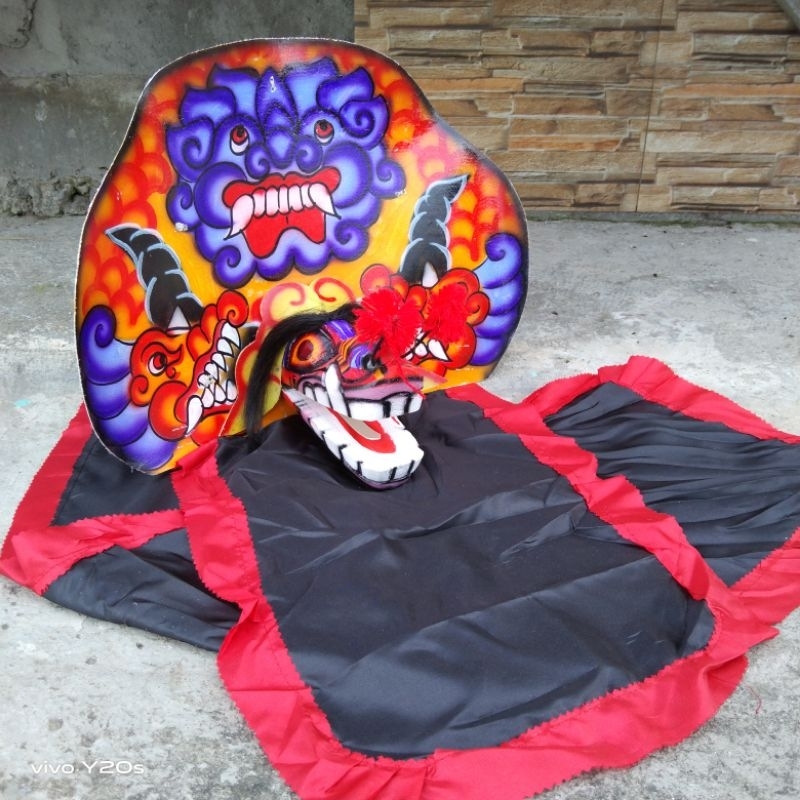 Jual Mainan tradisional caplokan devil barongan kayu no.1 anak 4-10 ...