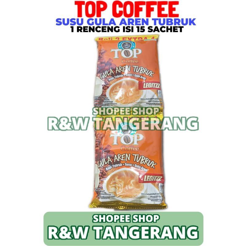 Jual Top Coffee Susu Gula Aren Tubruk 1 Renceng Isi 15 Sachet 27 Gram ...