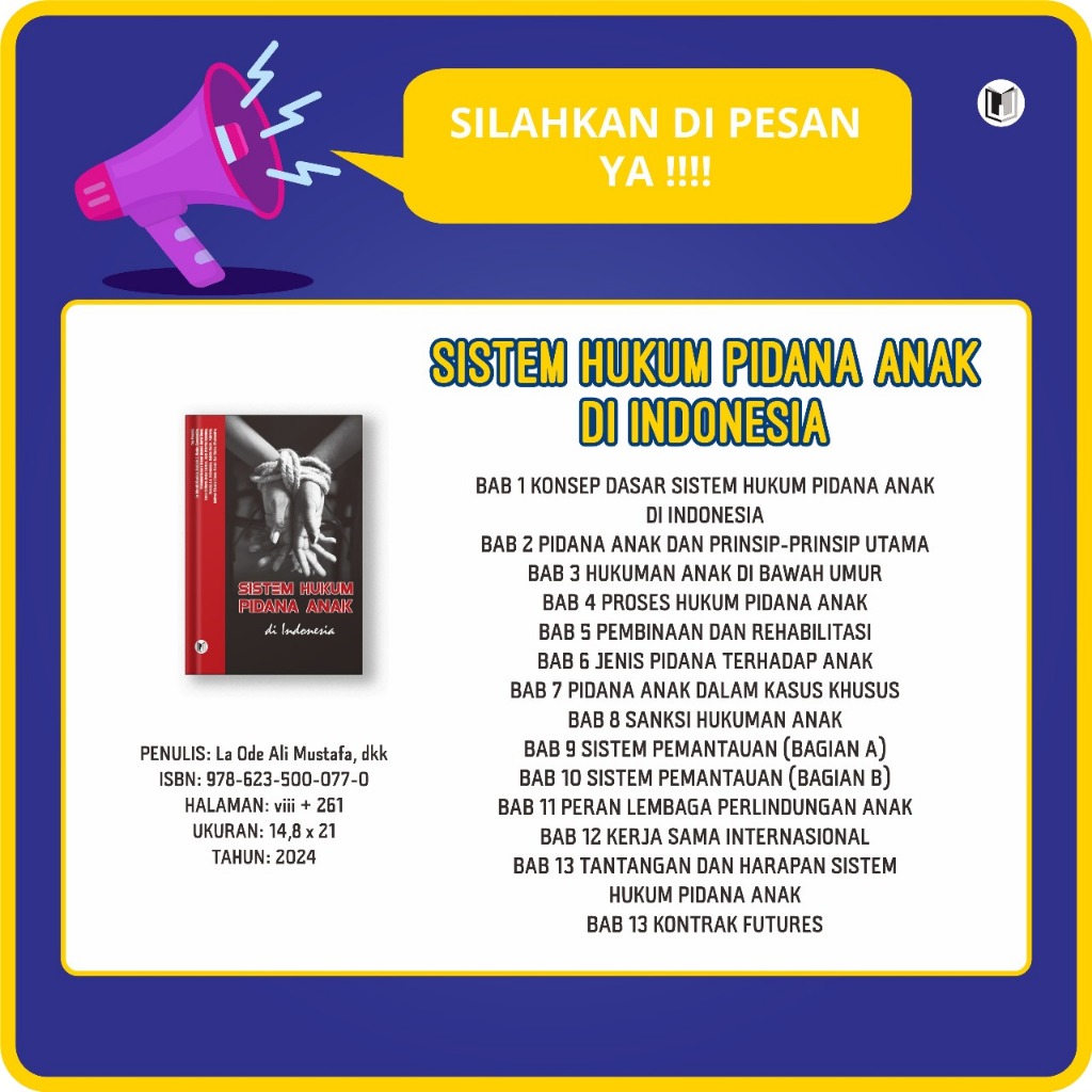 Jual SISTEM HUKUM PIDANA ANAK DI INDONESIA | Shopee Indonesia