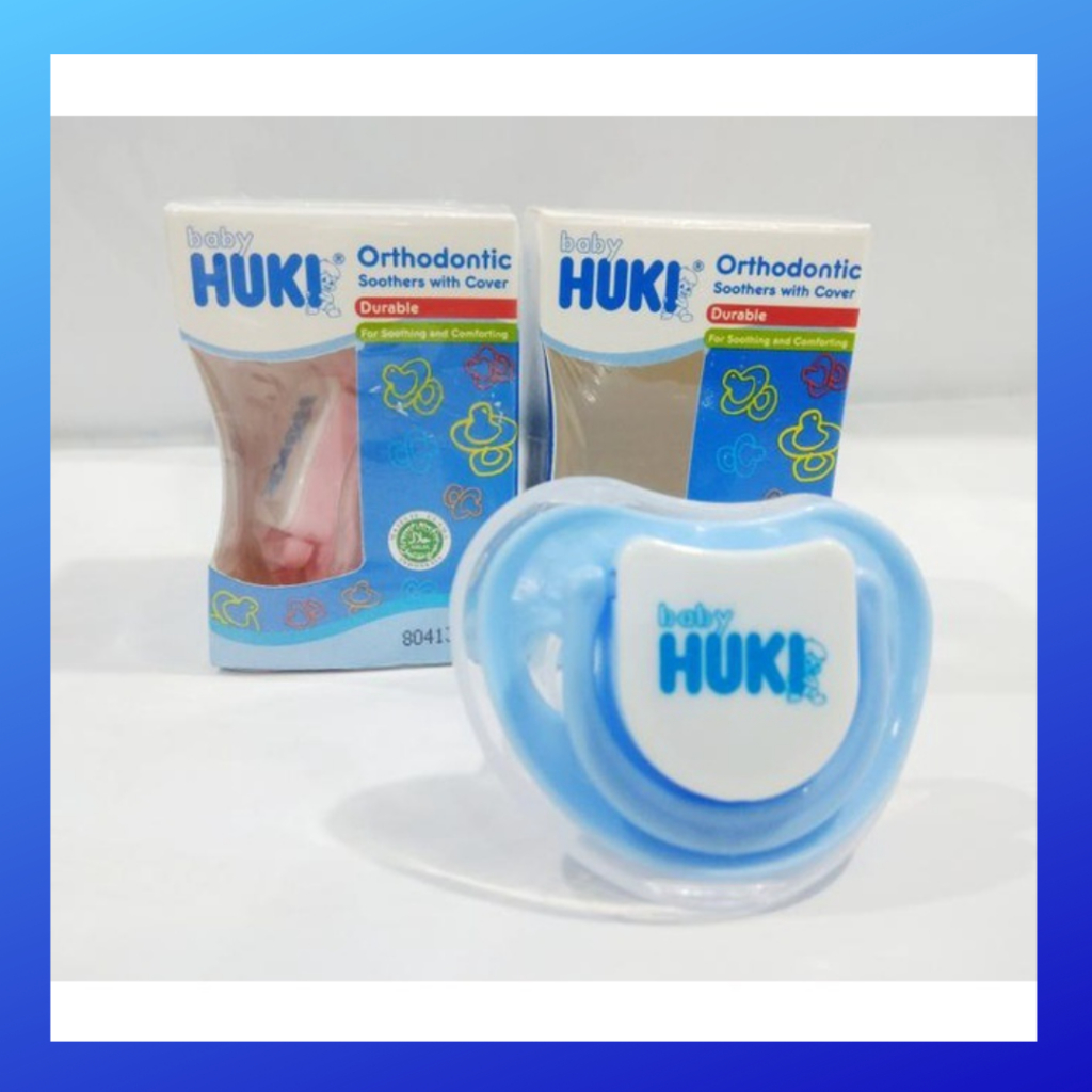 Jual Baby Huki Empeng Silicone / Orthodontic Soother with Cover / isi 1 ...