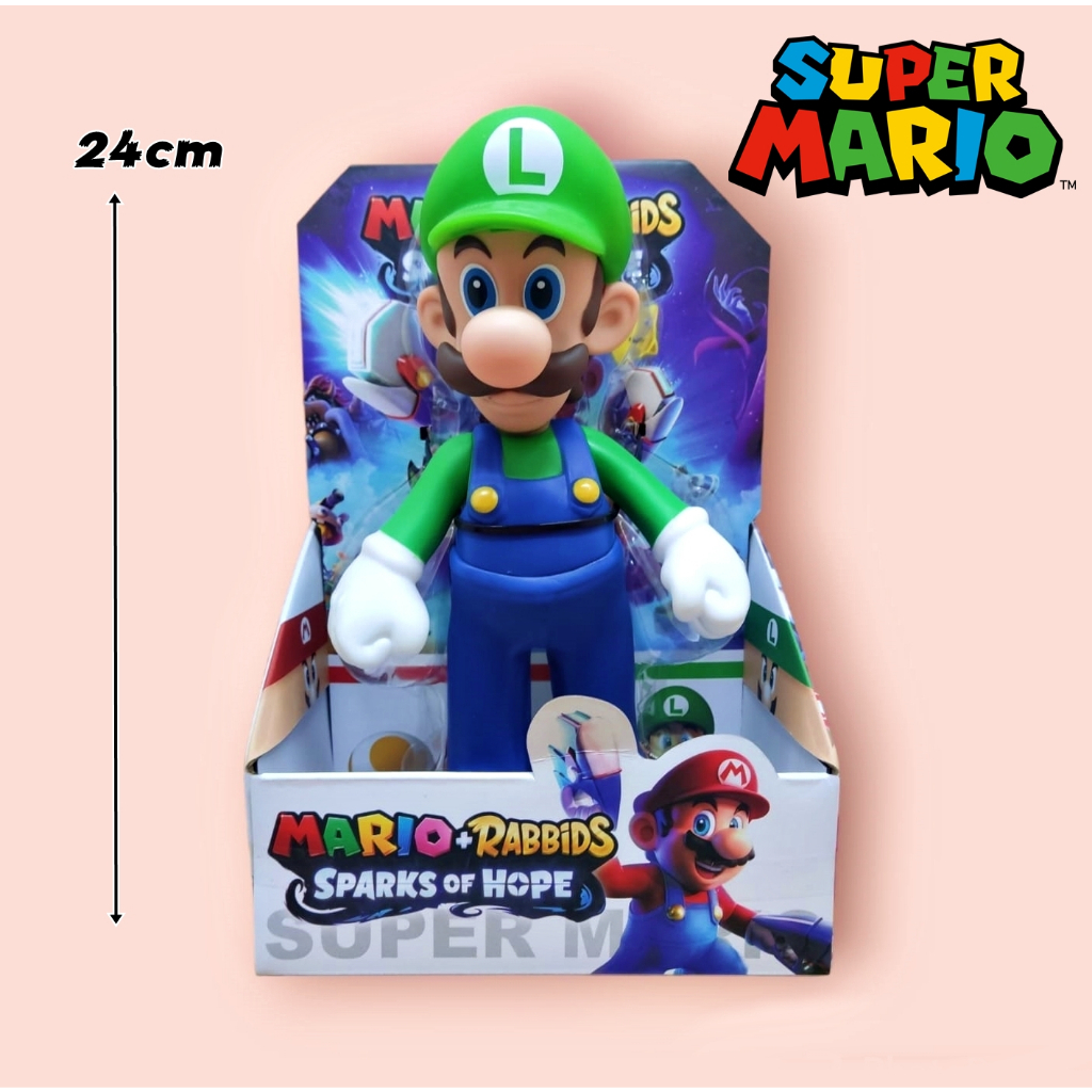 Jual Action Figure Super Mario Luigi Rabbids Sparks Of Hope | Shopee ...