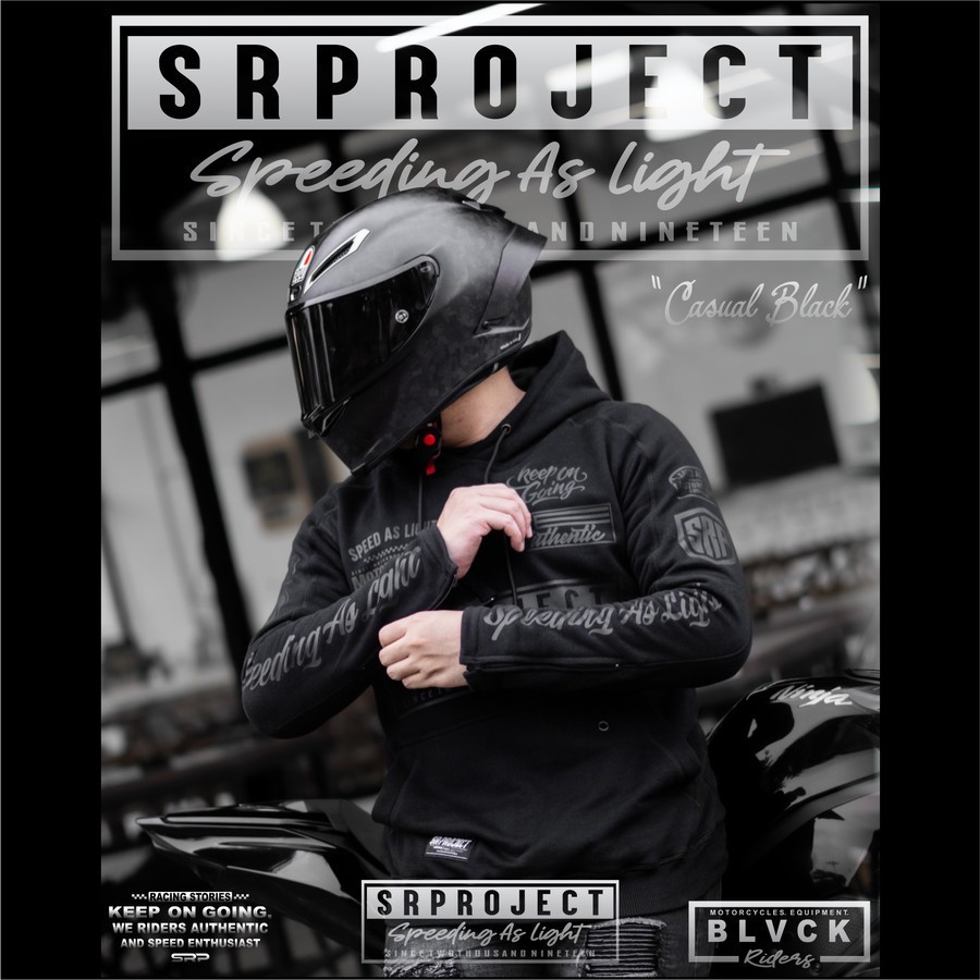 Jual Hoodie Exclusive SR-PROJECT Casual Black | Shopee Indonesia