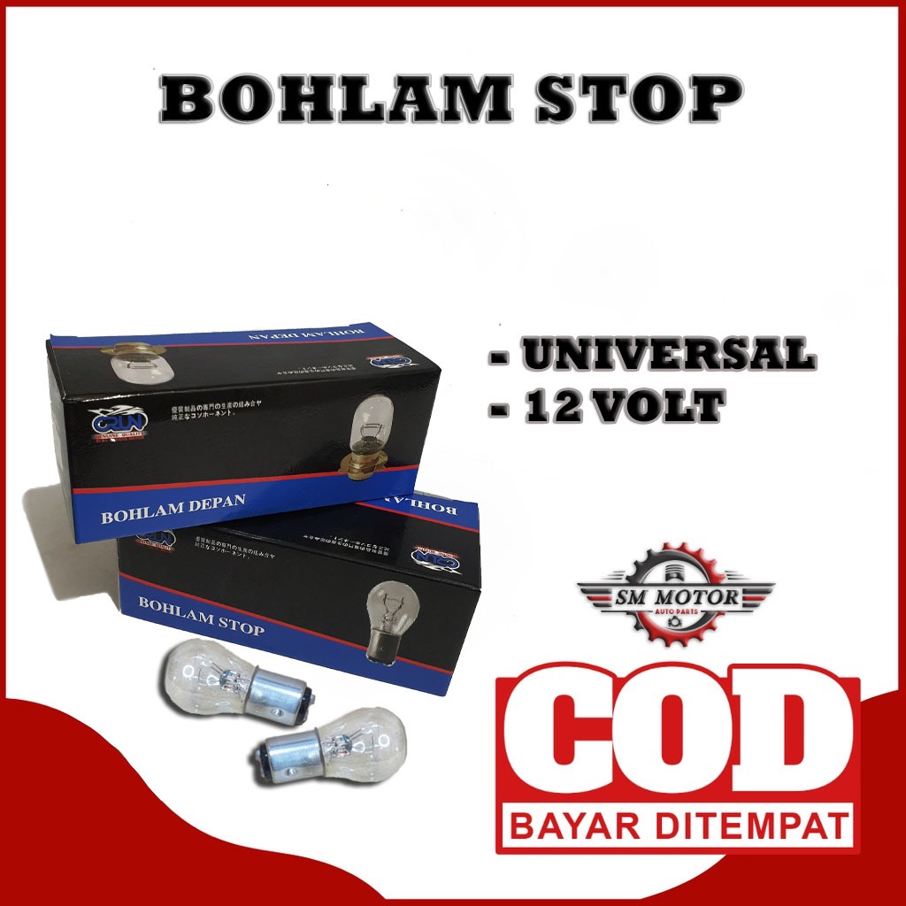 Jual BOHLAM STOP 12V universal cocok untuk berbagai jenis kendaraan ...
