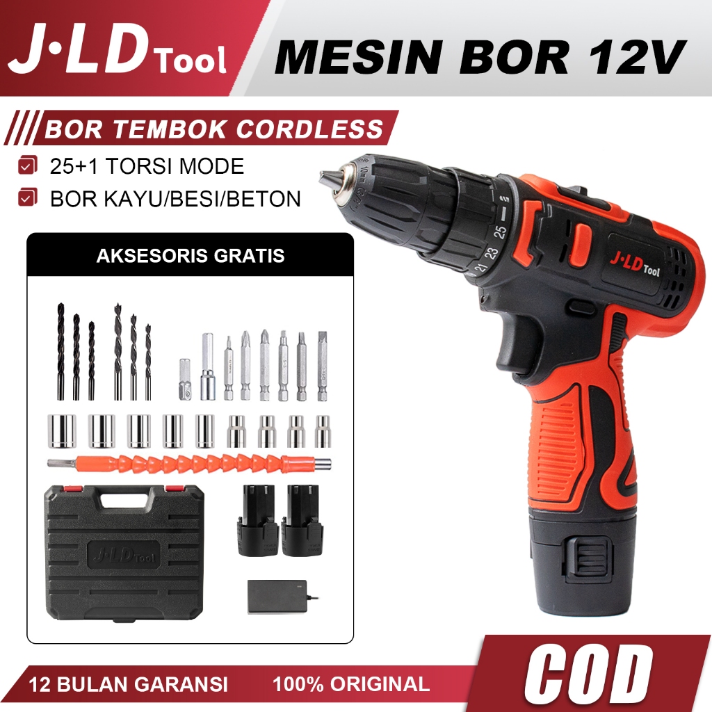 Jual JLD 12Vf Mesin Bor Baterai Murah Berkualitas Bor Cas Jld Bor Case ...