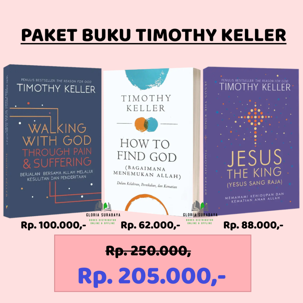 Jual Paket Buku Timothy Keller (Walking With God, How To Find God ...
