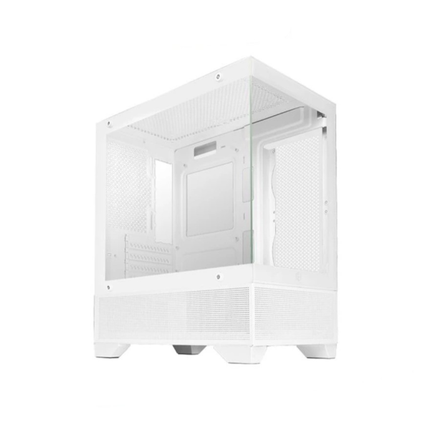 Jual CUBE GAMING YASH WHITE - mATX Gaming Case - Front & Left Side ...