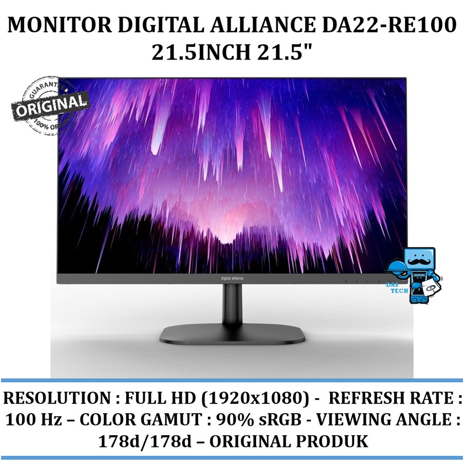 Jual Monitor Digital Alliance DA22-RE100 21.5INCH 21.5" - Garansi Resmi ...