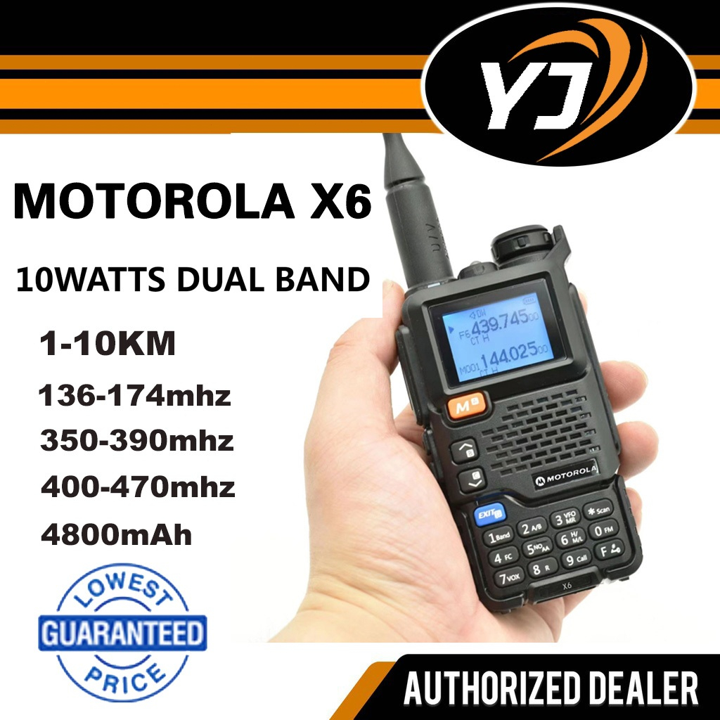 Jual HT Motorola X6 Walkie Talkie kisaran panjang 20KM IP68 Tahan air ...