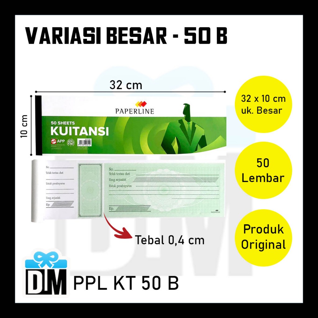 Jual Buku Cek Kwitansi Hijau Kecil 50 lembar Sheet Giro Bukti Kas Cash ...