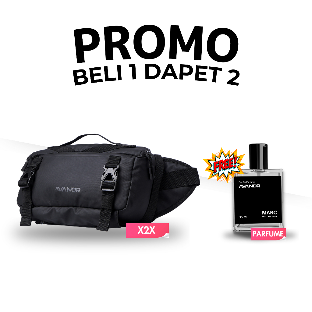 Jual [SPESIAL LIVE] Avandr Tas Selempang Cowok Special Paket X2X (Dapat ...