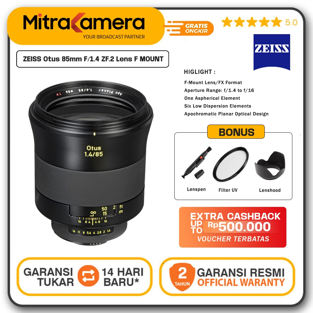 Jual ZEISS Otus 85mm F/1.4 ZF.2 Lens for Nikon F Garansi Resmi | Shopee Indonesia