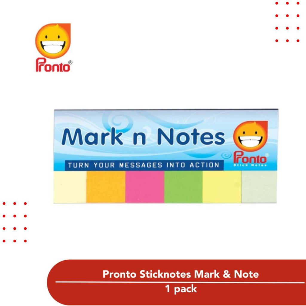 Jual Stick Note Pronto Mark & Note 6 warna | Shopee Indonesia