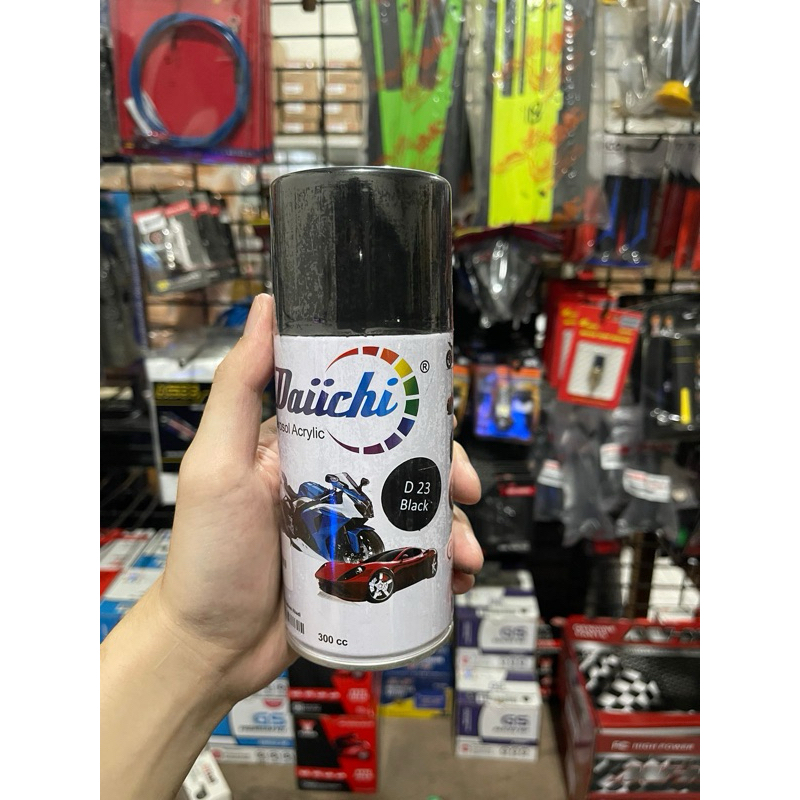 Jual CAT SEMPROT DAICHI HITAM KILAT 300 ML | Shopee Indonesia
