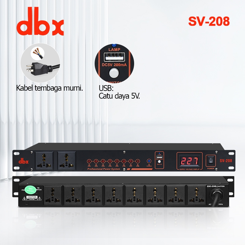 Jual power sequencer dbx SV-208,power distributor,power dbx,power squenser dbx Effective ...