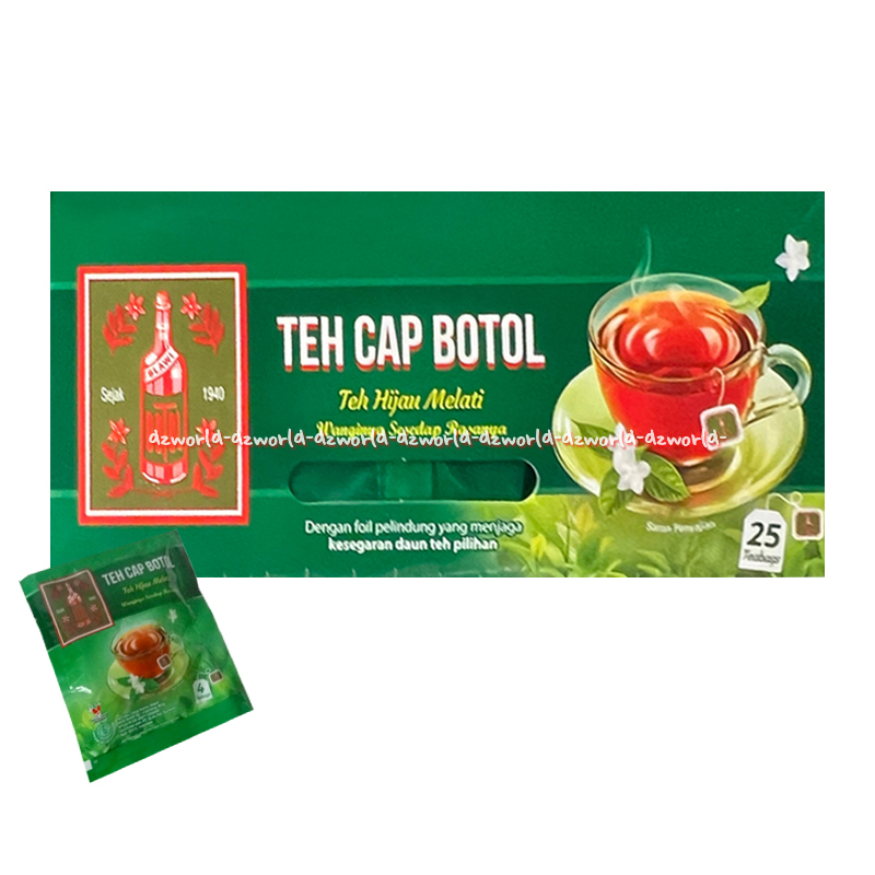 Jual Teh Cap Botol 25teabag Teh Hijau Melati Teh Celup Aroma Jasmin ...