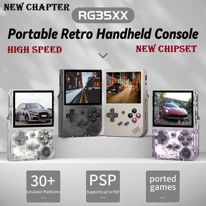 Jual ANBERNIC RG35XX NEW VERSION 2024 64GB 128GB BEST HANDHELD RETRO ...