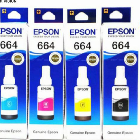 Jual TINTA EPSON 664 CMYK (CYAN, MAGENTA, YELLOW, BLACK) for L110/L310/L210/L220/L320 L565 ...