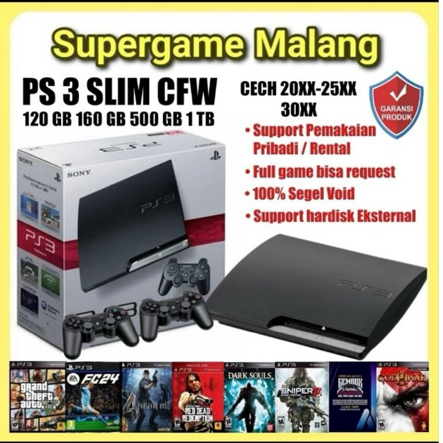 Jual PS3 Slim CFW Playstation Multiman PS 3 Hen Cfw Game Gaming Games ...